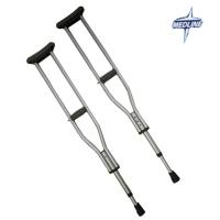 China Adjustable Foam Underarm Telescopic Walking Axillary Aluminum Elbow Crutch for Elderly  OEM Medline for sale