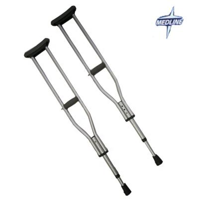China Adjustable Foam Underarm Telescopic Walking Axillary Aluminum Elbow Crutch for Elderly  OEM Medline for sale