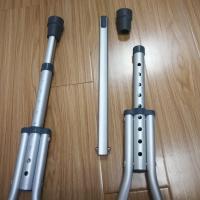 China Adjustable Foam Underarm Telescopic Walking Axillary Aluminum Elbow Crutch for Elderly  OEM Medline for sale