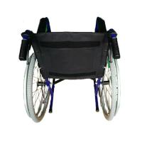 China W2020 lightweight aluminum manual wheelchair with hand  and push to lock brake for sale