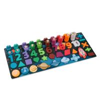 China Creative Baby Developmental Toys Universe Six In One Logarithmic Board for sale