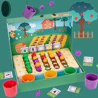 China Simulate Farm Kids Wooden Toys Fruits Vegetables Harvest Grow Toys for sale