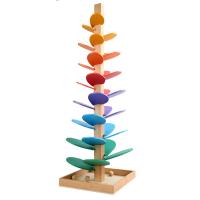 China Rainbow Music Tree Early Learning Educational Toys Color Disassembly Ball Tree Game for sale