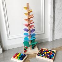 China Rainbow Music Tree Early Learning Educational Toys Color Disassembly Ball Tree Game for sale