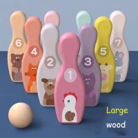 China Non Toxic Colorful Bowling Toy Set Indoor Outdoor Games Smooth Fun for sale