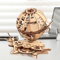China Kids Wooden 3D Power Globe Puzzle Baby Developmental Toys Educational Game for sale