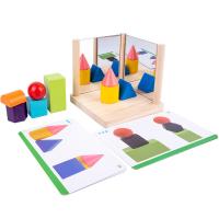 China Shape Color Cognition Matching Mirror Blocks Early Learning Toys For 2 Year Olds for sale