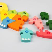China DIY Children Early Education Cognitive Toys Animal 3D Stereo Clasp Puzzle for sale