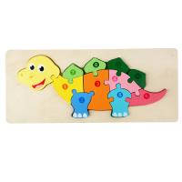China DIY Children Early Education Cognitive Toys Animal 3D Stereo Clasp Puzzle for sale