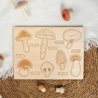 China 2 To 4 Years Mushroom Cognition Board Baby Developmental Exercises Hands On Ability for sale