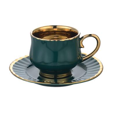 China 6 Colors Matt Glazed Fashion Coffee Cups 90ml Coffee Set Cups for sale