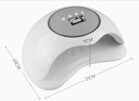 China Nail Salon 2 Hands Curing Smart Phototherapy UV LED Nail Dryer 72W for sale