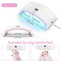 China 2 In 1 UV LED Nail Dryer 42W Gel Polish Curling Lamp With Multi Timer Display for sale