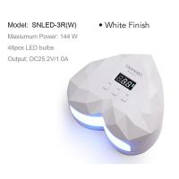 China Smart Heart Shape Dual Light Source 96w Professional Gel Nail Dryer UV LED for sale