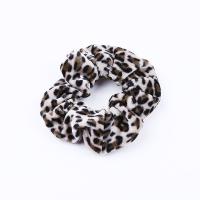 China Christmas Flannel Hair Tress Velvet Hair Accessories Set Leopard Hair Tie Scrunchies for sale