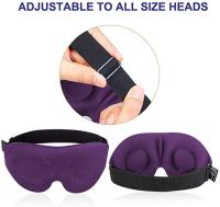 China Elastic Headband Lightweight Silk Fabric 3D Memory Foam Sleeping Silk Eye Mask for sale