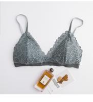 China Girls Beautiful Underwear Sexy 19mm Mulberry Silk Bra With Lace Western Strap for sale