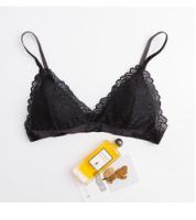 China Girls Beautiful Underwear Sexy 19mm Mulberry Silk Bra With Lace Western Strap for sale