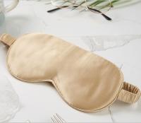 China Slip Silk 19/22 Mm Sleep Silk Eye Mask Custom Logo Label for sale