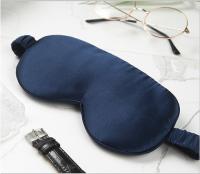 China Slip Silk 19/22 Mm Sleep Silk Eye Mask Custom Logo Label for sale