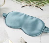 China Slip Silk 19/22 Mm Sleep Silk Eye Mask Custom Logo Label for sale