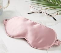 China Slip Silk 19/22 Mm Sleep Silk Eye Mask Custom Logo Label for sale