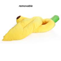 China Plush Soft Cute Dog Bed Banana Shape Pet Cushion Mat Pet Sofas for sale