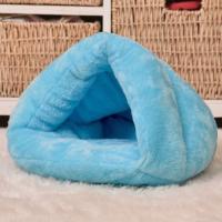 China Plush Warm Slippers Shape Cat Snuggle Cave Pet Bed Cushion 40x40cm for sale
