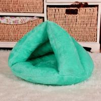 China Plush Warm Slippers Shape Cat Snuggle Cave Pet Bed Cushion 40x40cm for sale