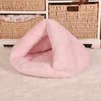 China Plush Warm Slippers Shape Cat Snuggle Cave Pet Bed Cushion 40x40cm for sale