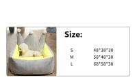 China Short Plush Pink Grey Yellow Princess Dog Bed With Crown Shape for sale
