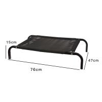 China Summer Durable Metal Frame Raised Wrought Iron Pet Bed Cushion Elevated for sale