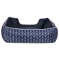 China Linen Polyester Luxury Cat Dog Pet Bed Pet Bed Cushion Blue for sale