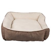 China Linen Plush Pet Bed Cushion Luxury Modern Pet Dog Bed Bite Resistance for sale