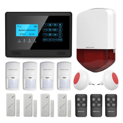 China Wireless Wired Smart Burglar Alarm System WIFI GSM for sale