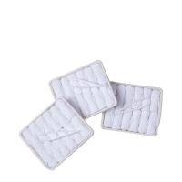 China Disposable Hot cold airline cotton towel in tray for sale