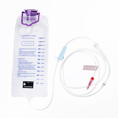 China Disposable medical gravity enteral feeding bag Pump Set/Gravity Set for sale