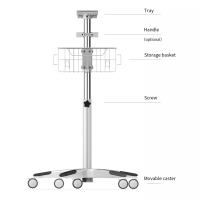 China Moving Trolley Mobile Patient Monitor Bracket Stand Hospital Use for sale