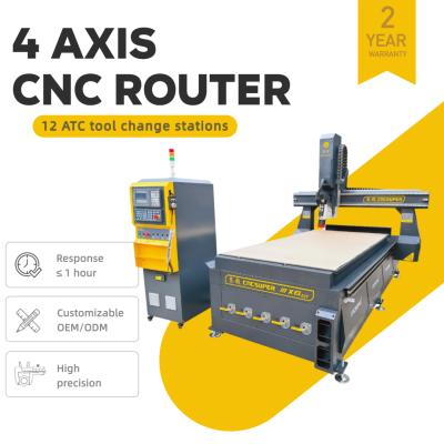 China Customized Working Area 4 Axis ATC Cnc Machine For Advertisement Industry for sale