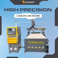 China Precise Rotary 4 Axis ATC CNC Wood Router For Detailed Carving Cylindrical Objects for sale