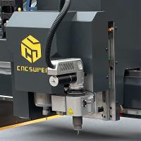 China CCD Camera Vibrating Knife CNC Router For Hard Flexible Materials Cutting for sale