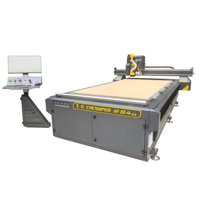 China Vibrating Knives CCD Camera CNC Router Cutting Various Flexible Material for sale
