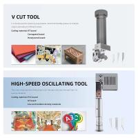 China Advertising Package Industrial CCD CNC Router With Vibrating Knife Multipurpose for sale