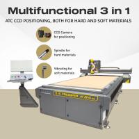 China Multifunctional Vibrating Knife Cutting Machine With CCD Visual Positioning System for sale