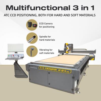 China Multifunctional Vibrating Knife Cutting Machine With CCD Visual Positioning System for sale