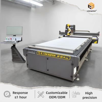 China Vibrating Knife Spindle CCD Vision CNC Router With For Soft Rigid Materials for sale