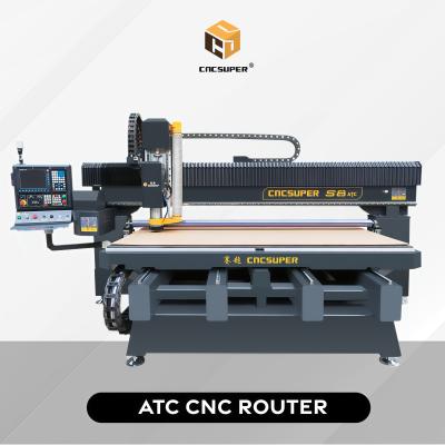 China Table Moving Auto Tool Changer Cnc Router with Carousel Rotary Tool Library for sale