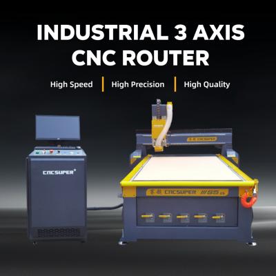 China Automatic Lubrication System 3 Axis CNC Router 24000rpm/Min Spindle Speed for sale