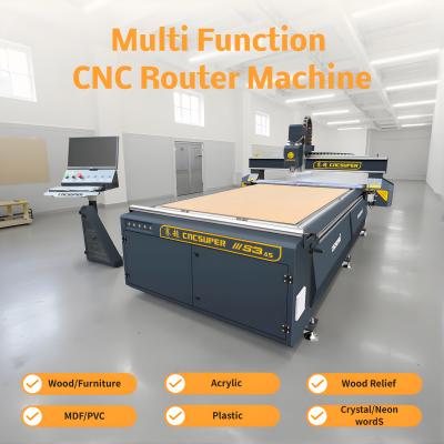 China Manual Tool Change 3 Axis CNC Router Machine For Wood MDF Acrylic PVC Cutting for sale