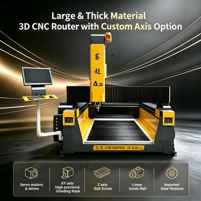 China Large EPS Foam CNC Router 3D Relief Carving For Super Thick Materials for sale